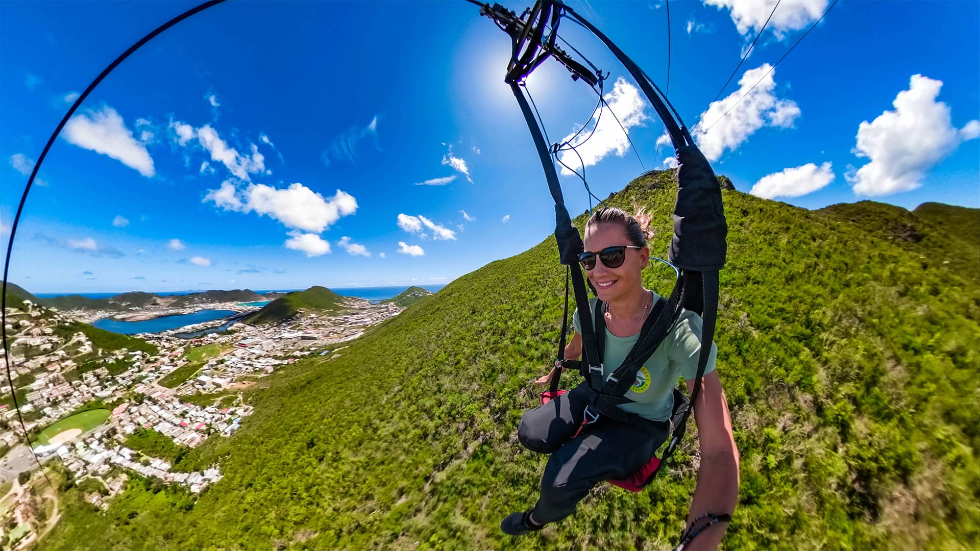 Philipsburg, St. Maarten Aerial Sky Explorer & Flying Dutchman ...